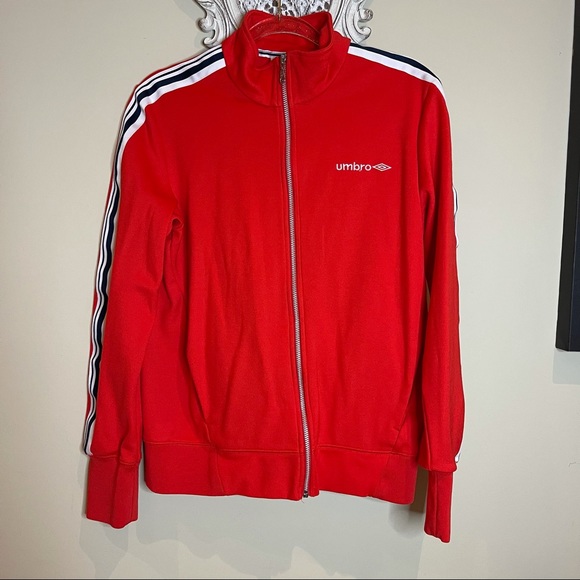 Umbro | Jackets & Coats | Tailor By Umbro Redwhitedark Blue Stripes ...